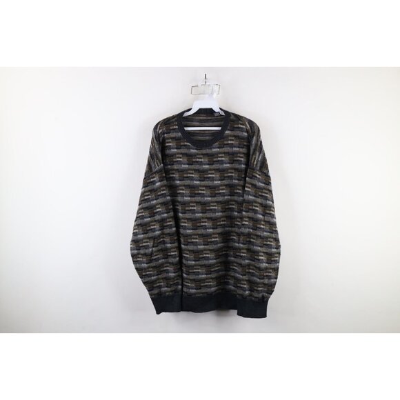 Vintage | Sweaters | Vtg 9s Coogi Style Mens Xl Ed Bassmaster Checkered ...